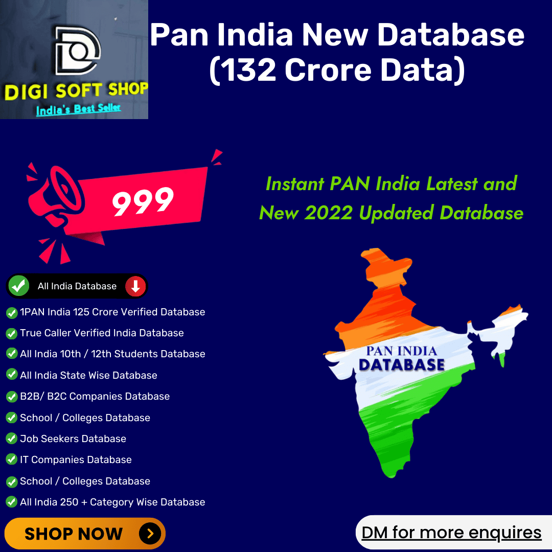 Pan India Database – Digisoftshop